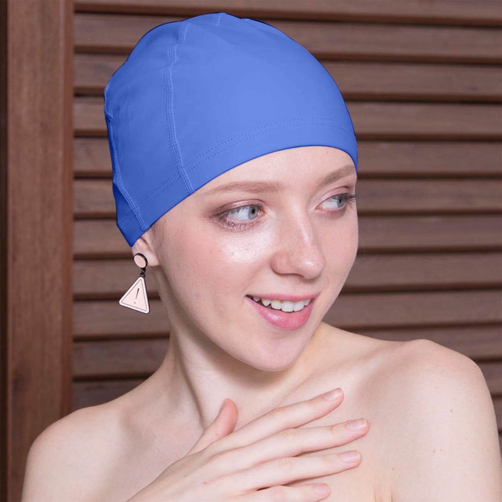 Bksdlh Swimming Cap for Men Women Waterproof Elastic Swim Cap Long Hair ...
