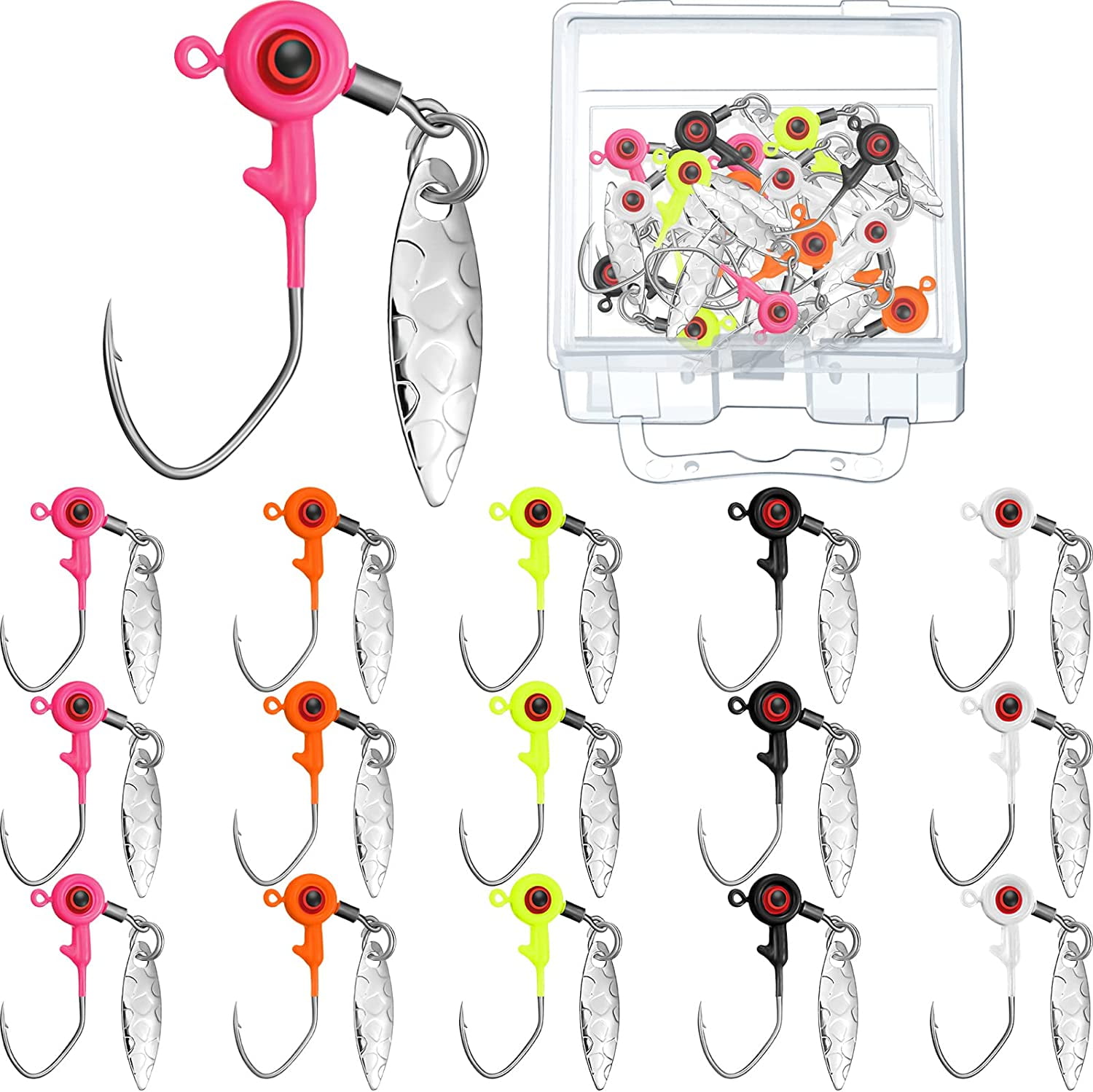 Bla Current Jig Heads Fishing Lure for Catfish, 15-Count - Walmart.com