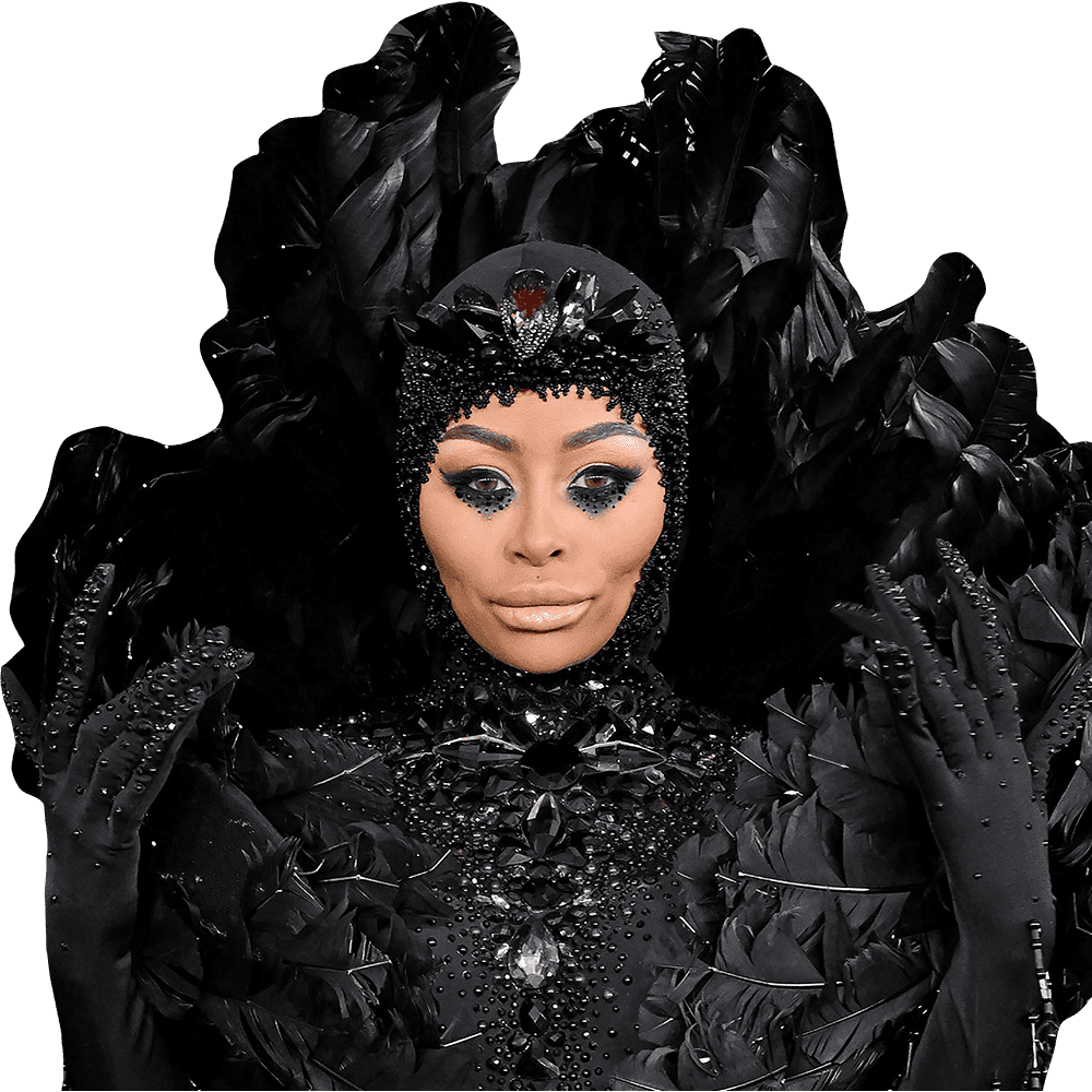 Blac Chyna (Black Outfit) Half Body Buddy Cutout - Walmart.com