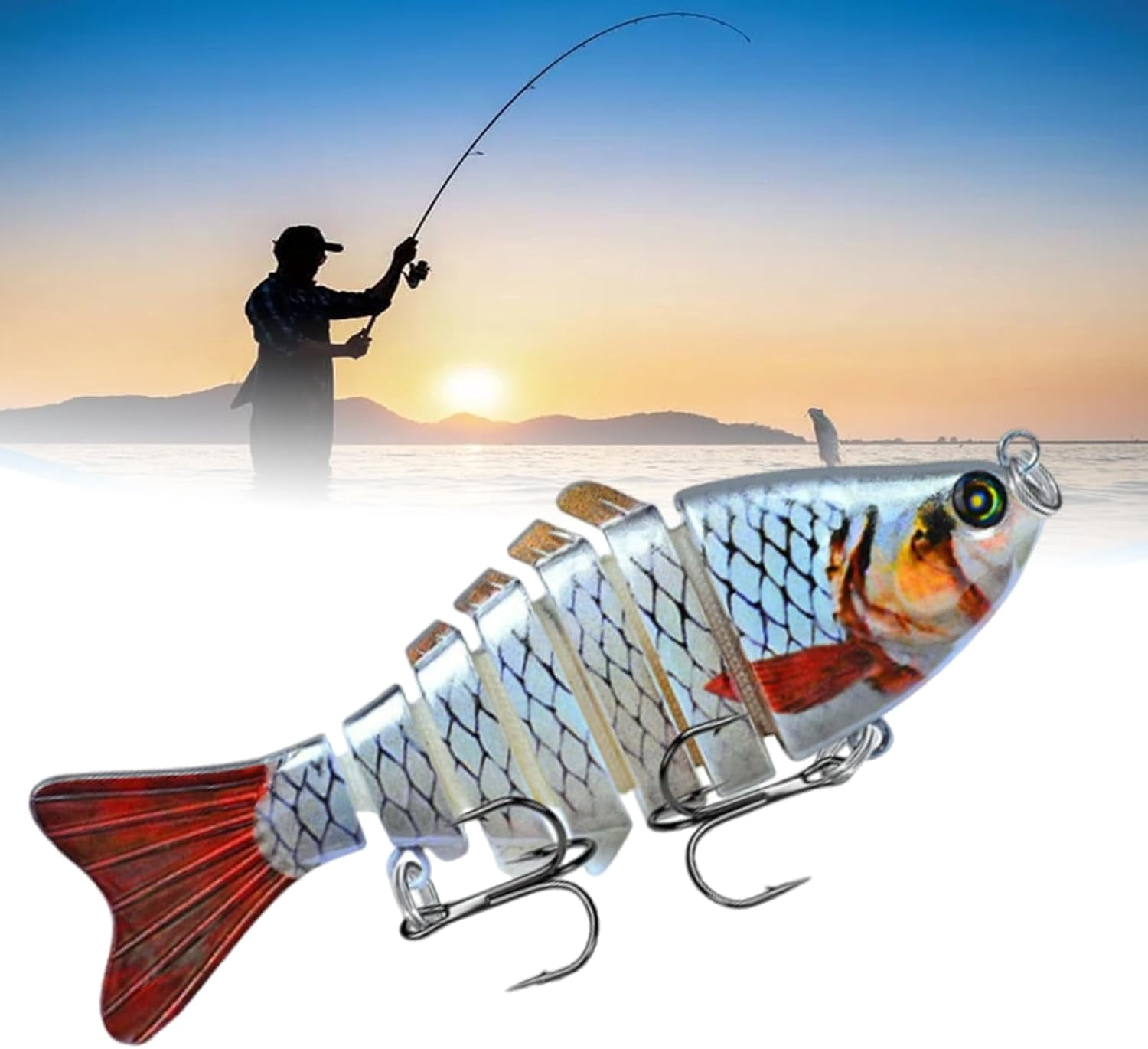 Blaciokamith Fishing Lures – 2025 Upgraded 3D Robotic Swimbait ...