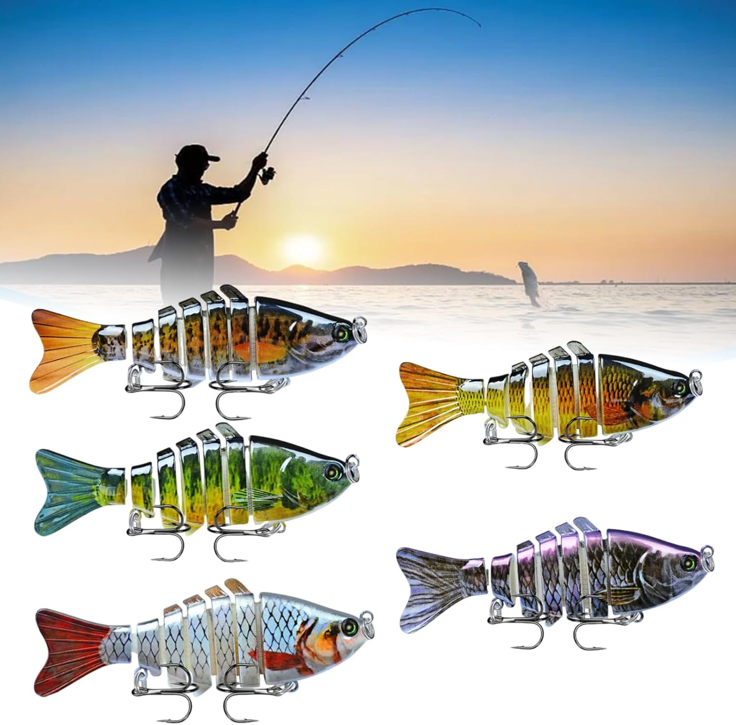 Blaciokamith Fishing Lures – 2025 Upgraded 3D Robotic Swimbait ...