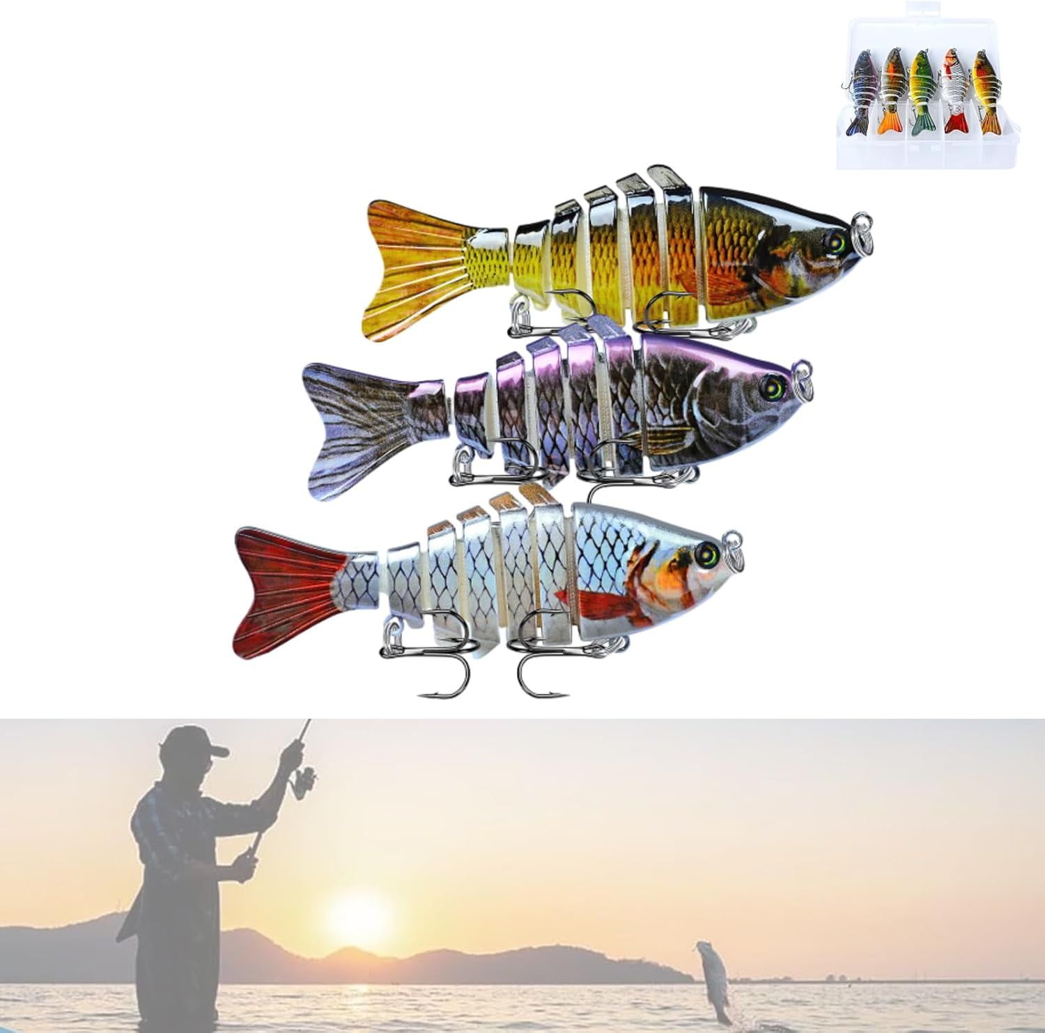 Blaciokamith Fishing Lures, Fishing Gear - Bionic Swimming Bait ...