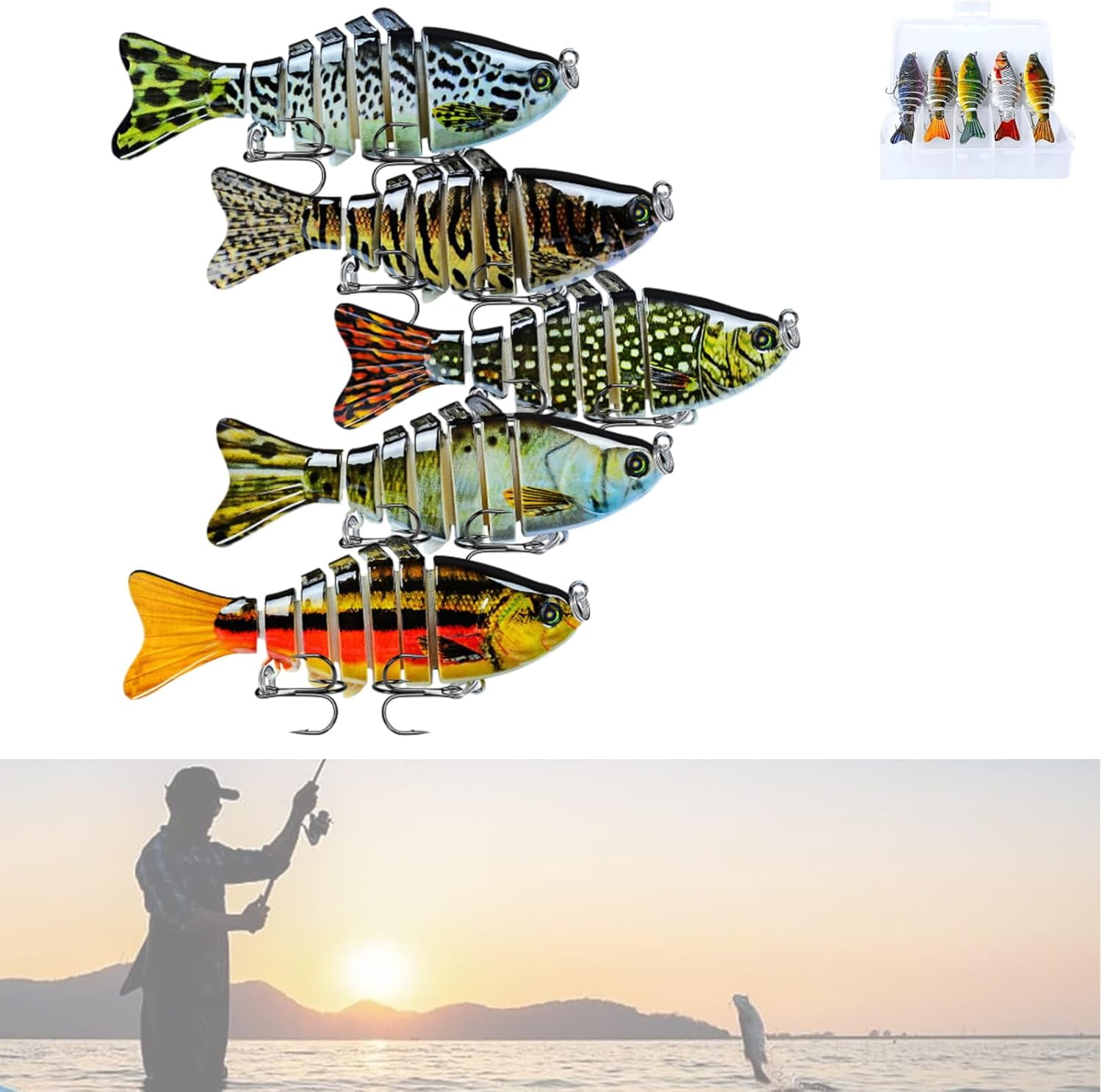 Blaciokamith Fishing Lures, Fishing Gear - Bionic Swimming Bait ...