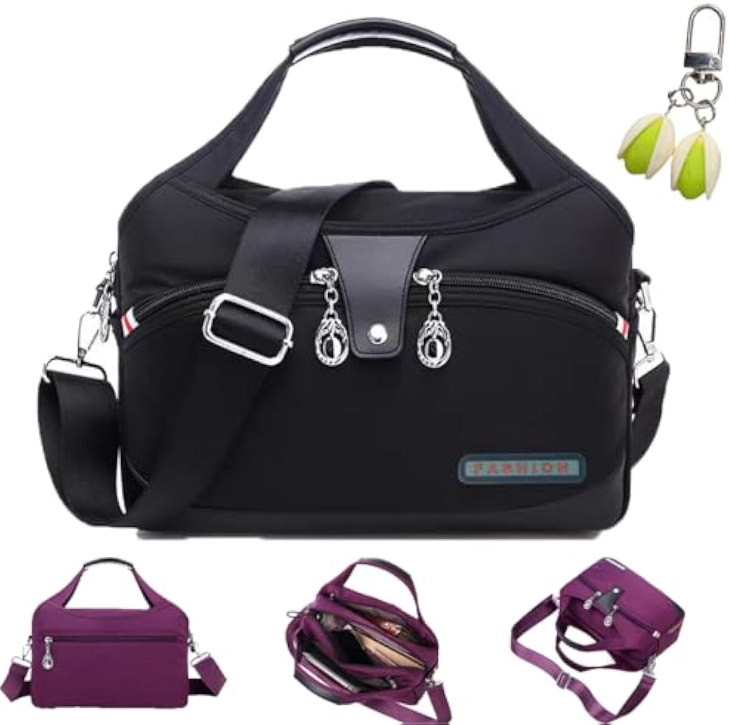 Blaciokamith Soft Side Lightweight Underseat Tote Bag, Multi-pocket ...