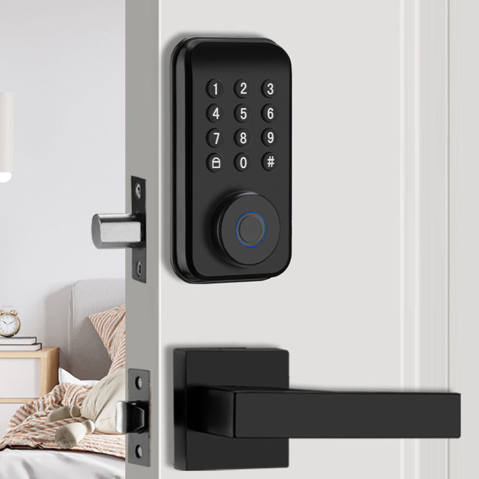 Black(^0^)Friday, Intelligent Fingerprint Lock Keypad Combination Lock ...