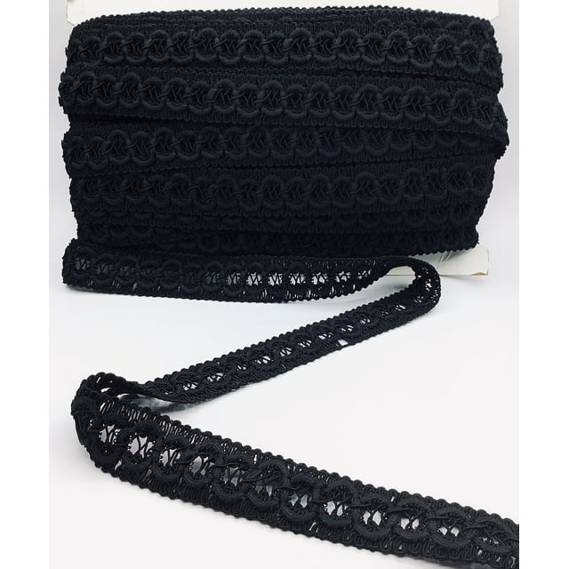Black 1-1/4" Gimp Braid Circle - Walmart.com