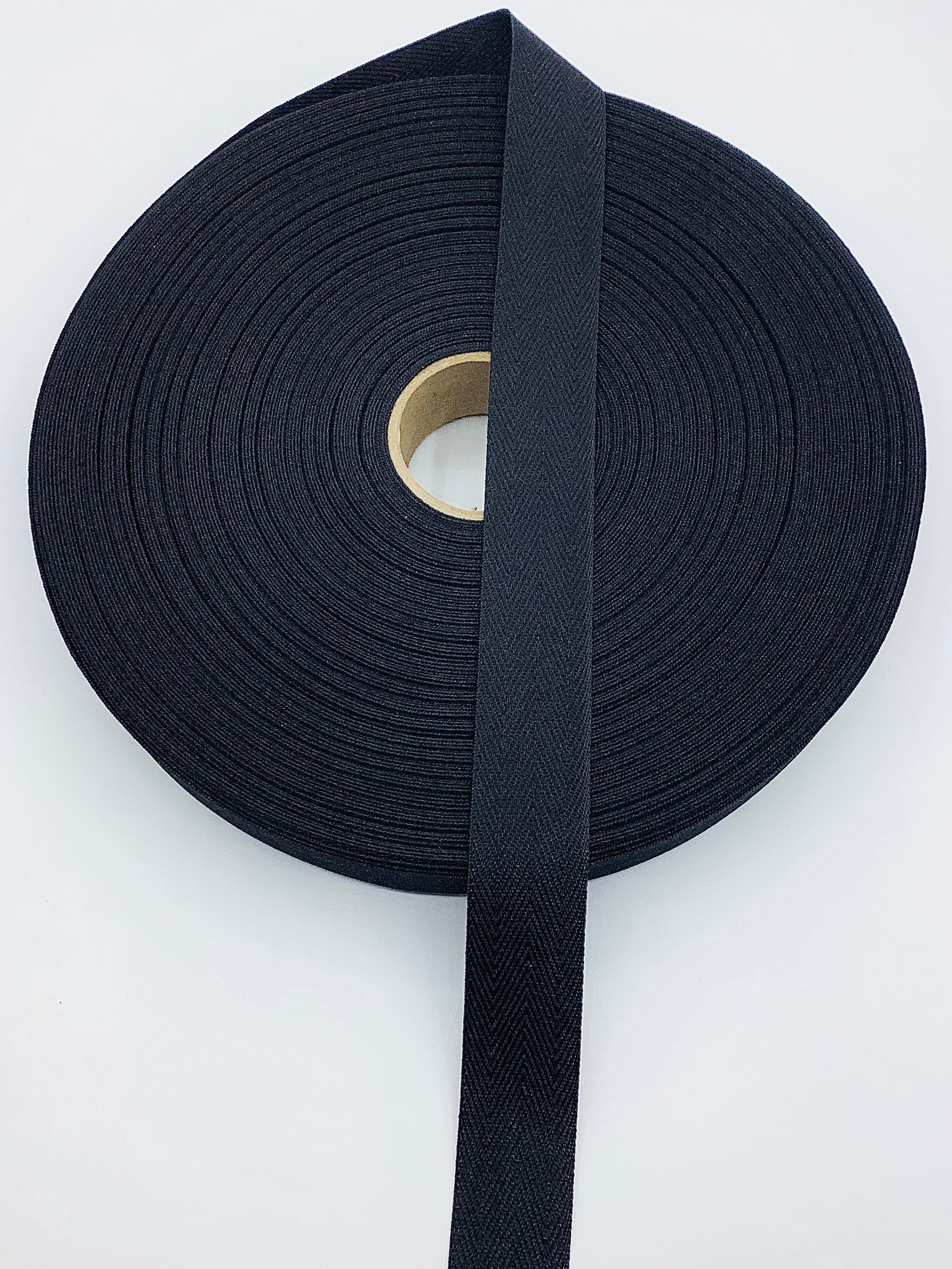 Black 1" 100% Polyester Twill Tape - Walmart.com