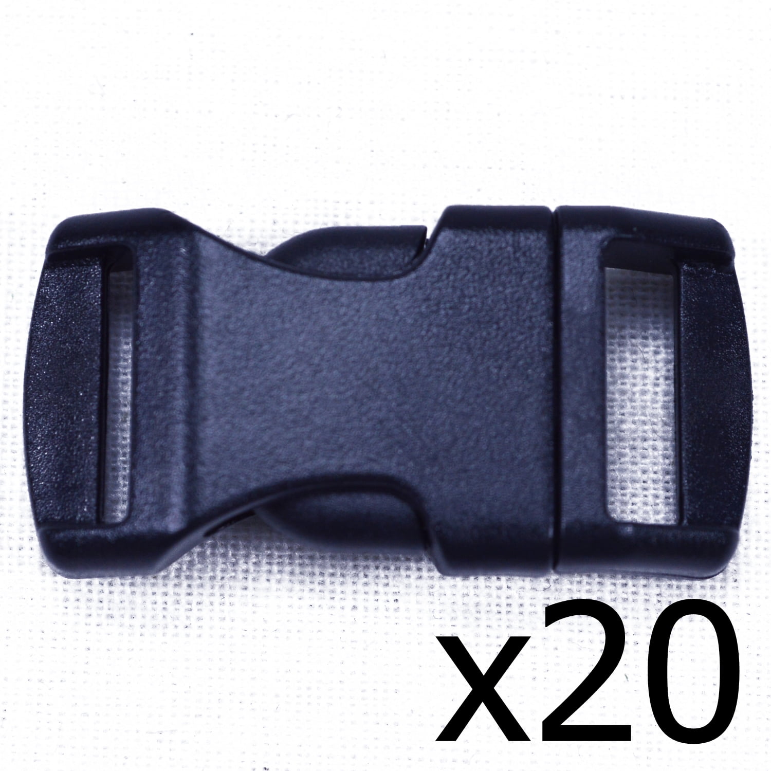 Black 1/2 Inch Buckle - 20 pack - Great for Paracord - Walmart.com