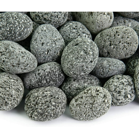 Black 1 Inch - 2 Inch Fire Rock | Fireproof and Heatproof Round Pebbles ...