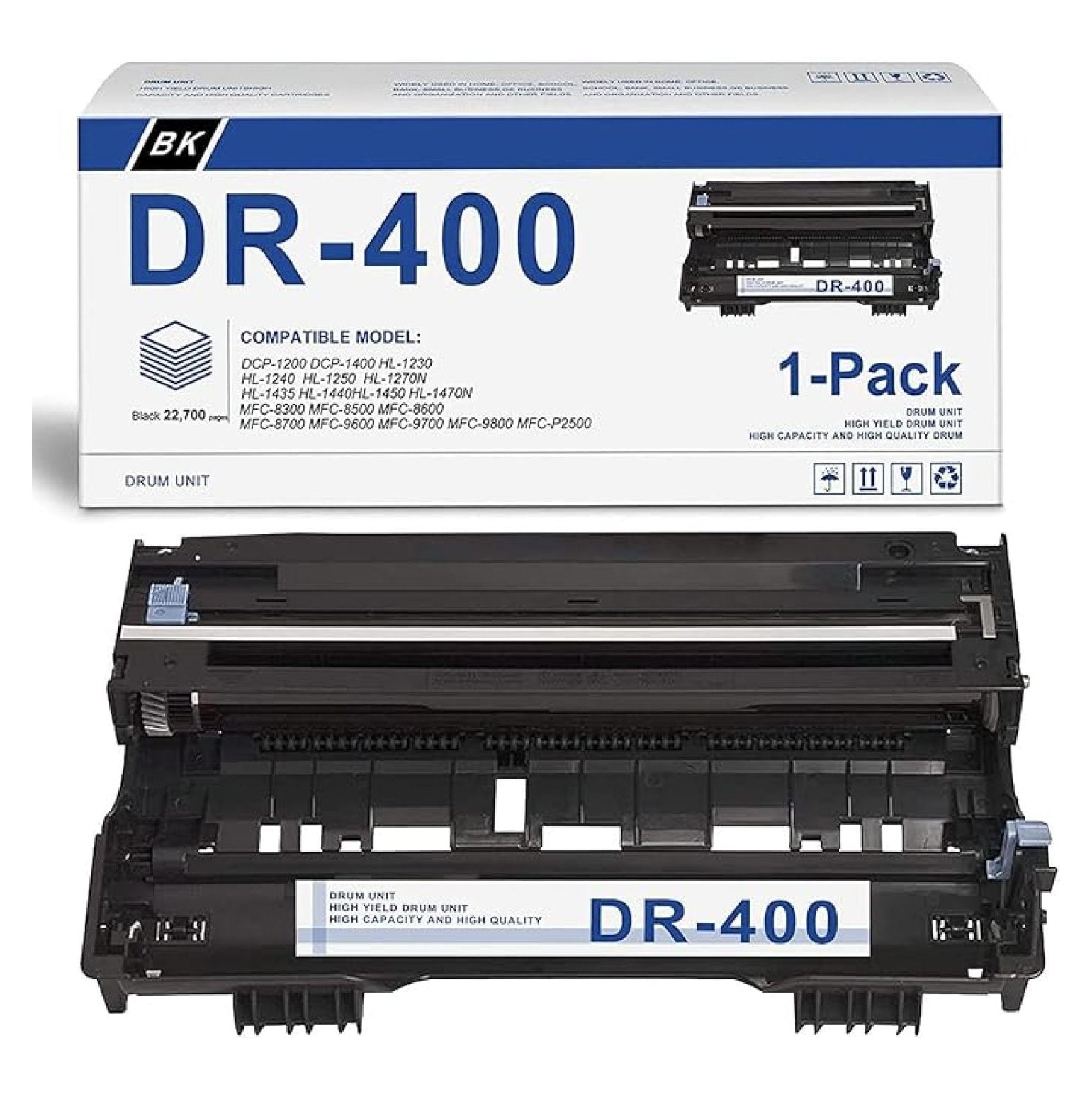[Black,1-Pack] Compatible DR-400 DR400 Drum Unit Replacement for DCP ...