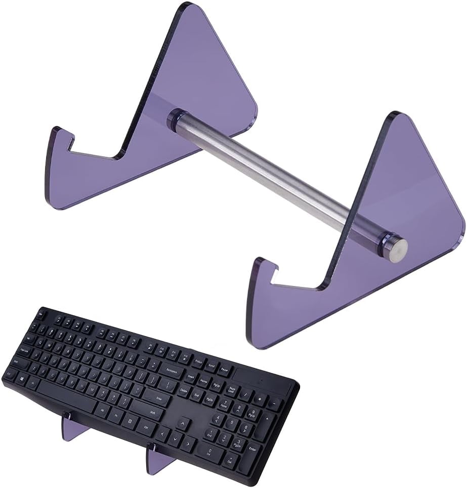 Black 1-Tier Acrylic Keyboard Display Stands Black Mechanical Keyboard ...