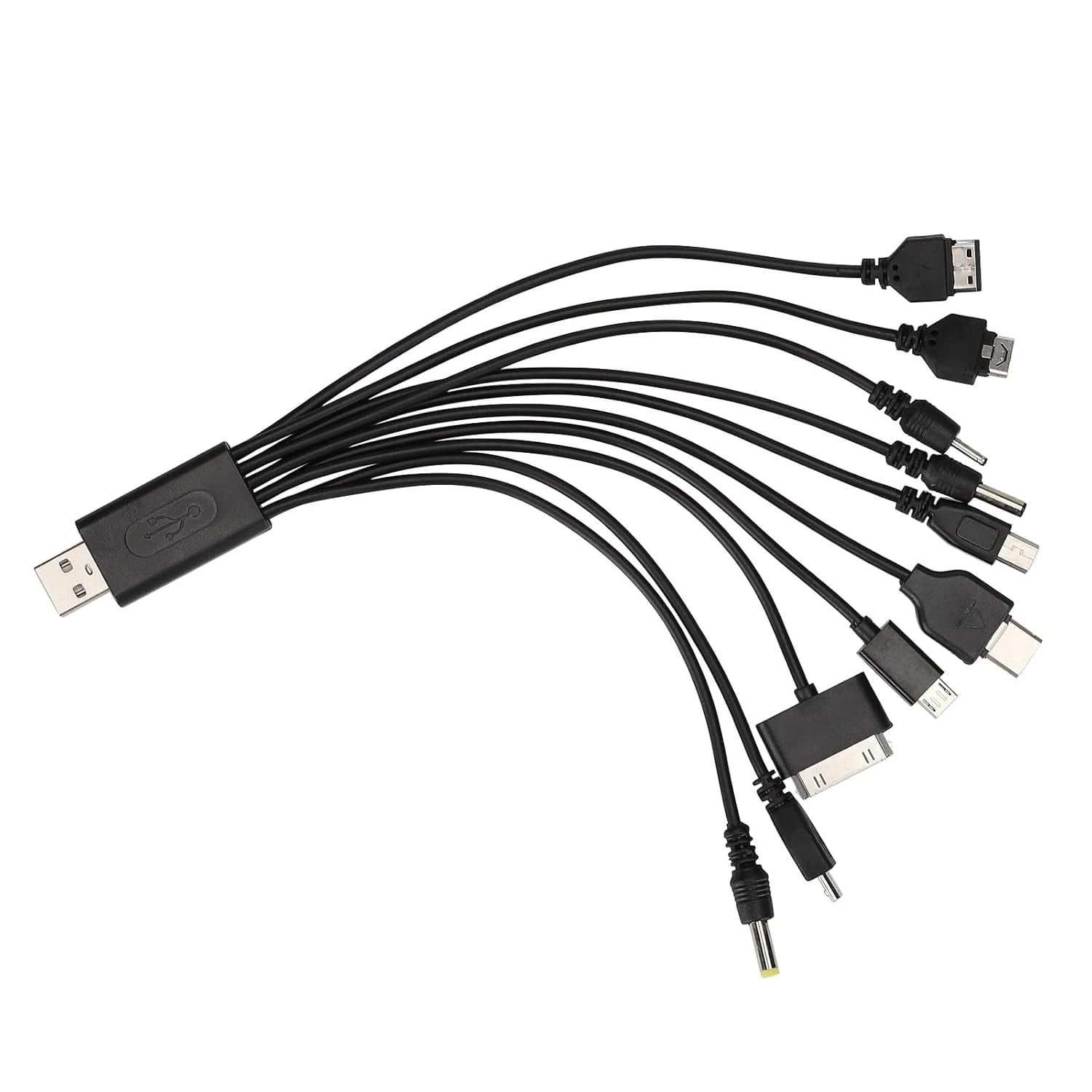 Black 10 in 1 Universal USB Cable, Multiple Universal Charging Cable ...