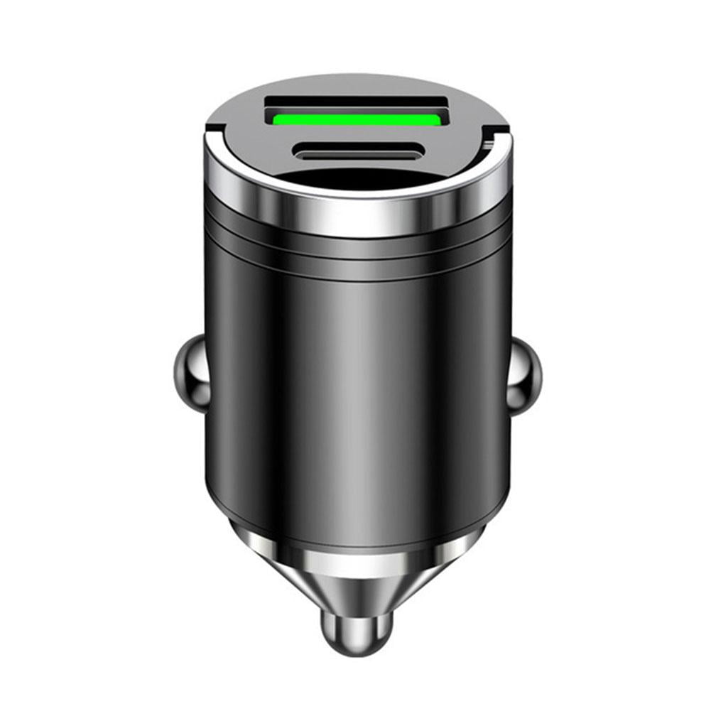 Black 100W USB Type C QC3.0 Fast Charging Car Interior Phone Charger ...