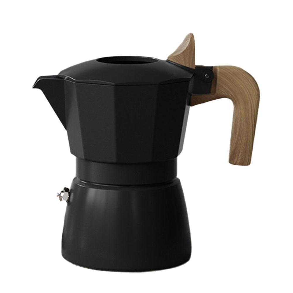 Black 100ml Double Valve Moka Pot Espresso Machine Extraction Retro Pot ...