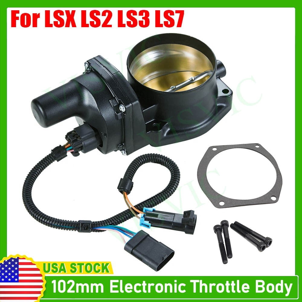 Black 102MM Electronic Throttle Body For LS2 LS3 LS7 LSX - Walmart.com