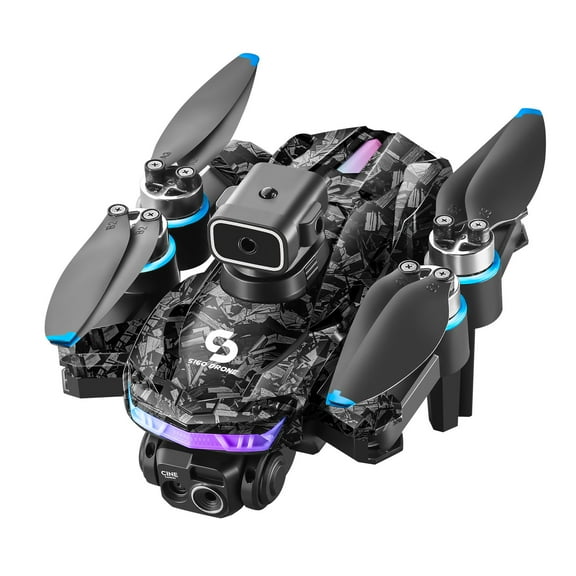 Black High-Performance Drone With Brushless Motors And 4.3 Inch ...