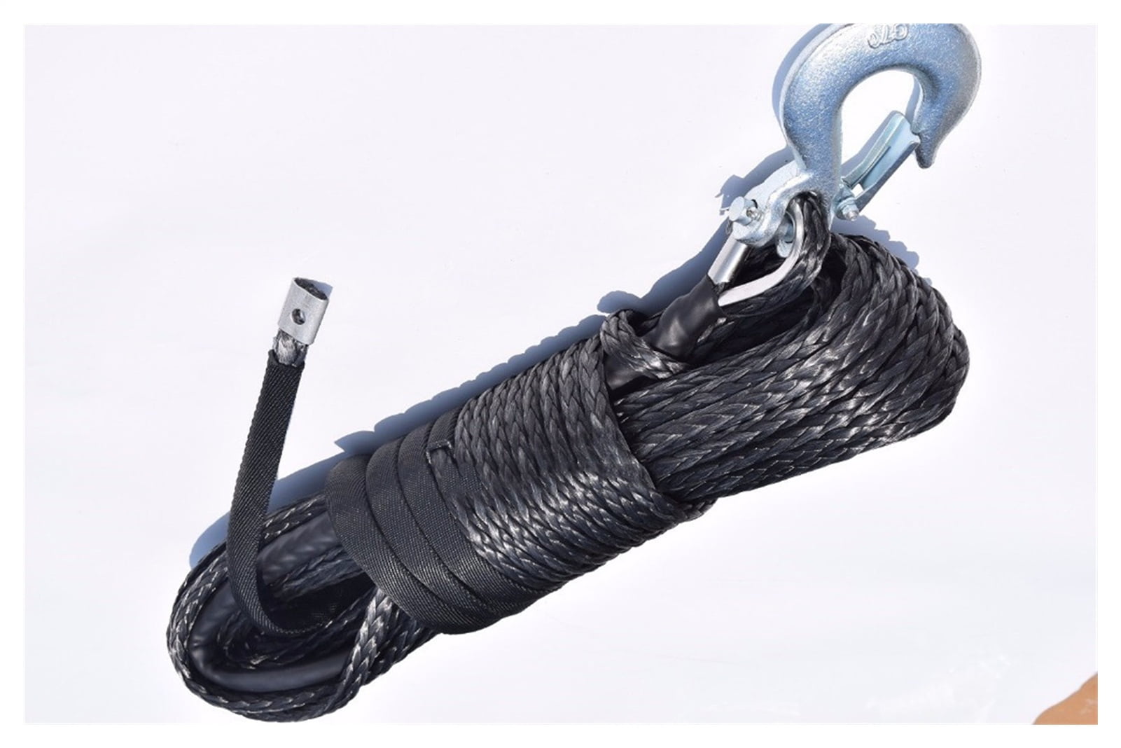 Black 10mm*30m Replacement Synthetic Rope For Winch,Winch Rope ...