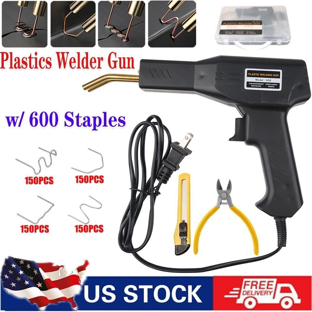 Black 110V Hot Stapler Plastic Repair Car Bumper Welding Welder Machine ...