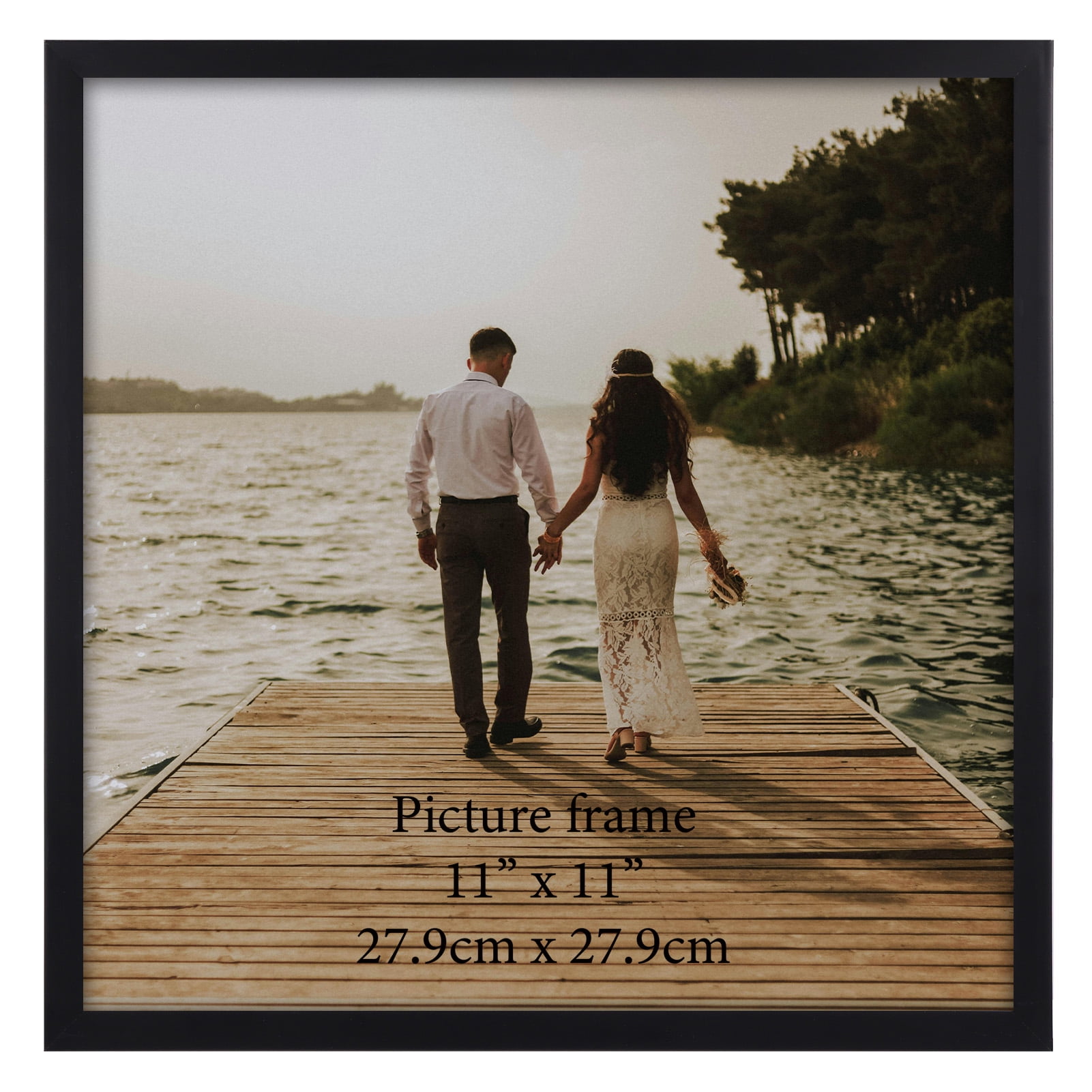 Black 11x11 Picture Frame（1 Pack）, Classic Picture Frames 11x11 for Tabletop Wall Vertical or ...
