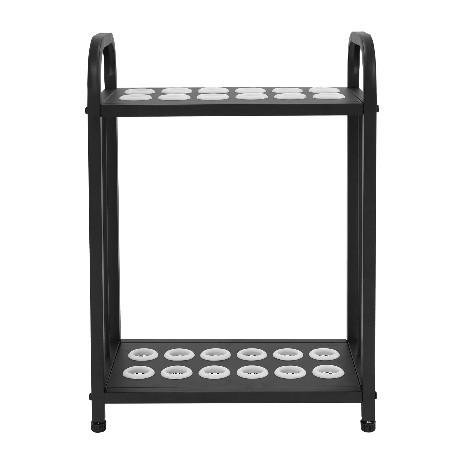 Black 12-Cue Billiard Rack - Heavy Duty Carbon Steel Construction ...