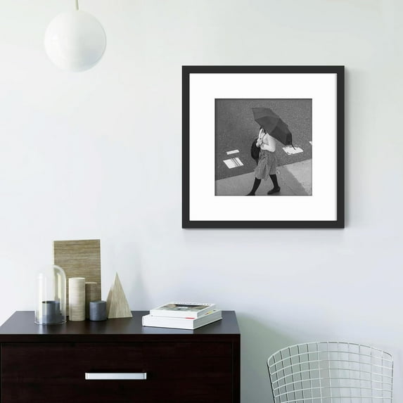 Black 12 x 12 Picture Frame Set 9 Pieces Square Frames Display 8x8 with ...