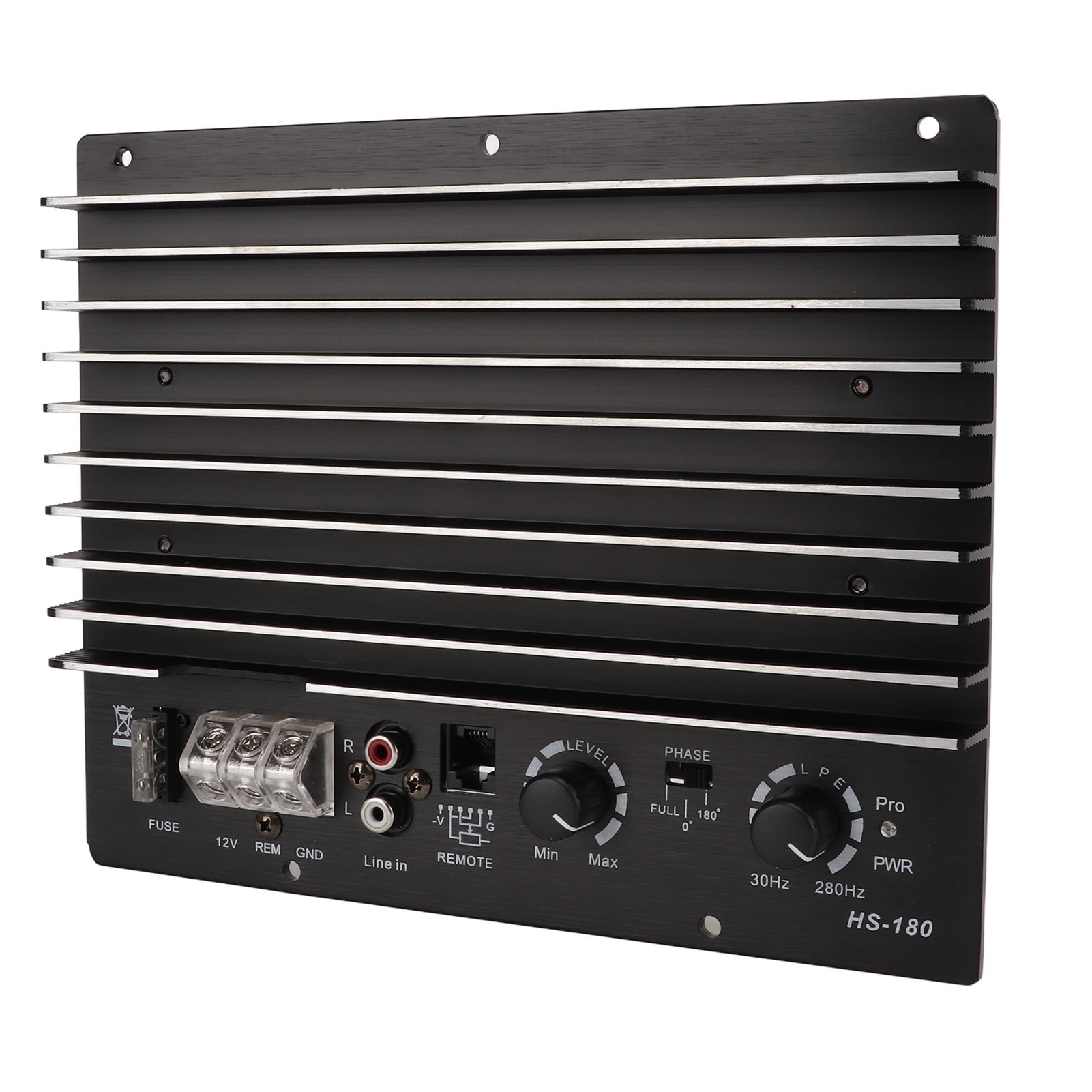 Black 12V Car Amplifier 1000W Car Audio Subwoofer Power Amplifier Multi ...