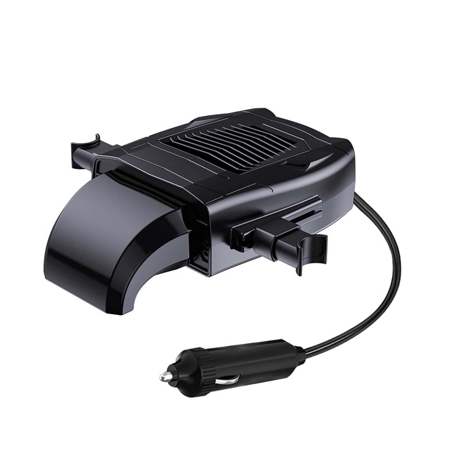 Black 12V Car Heater And Defroster Black Color With Dual Warm And Cool ...