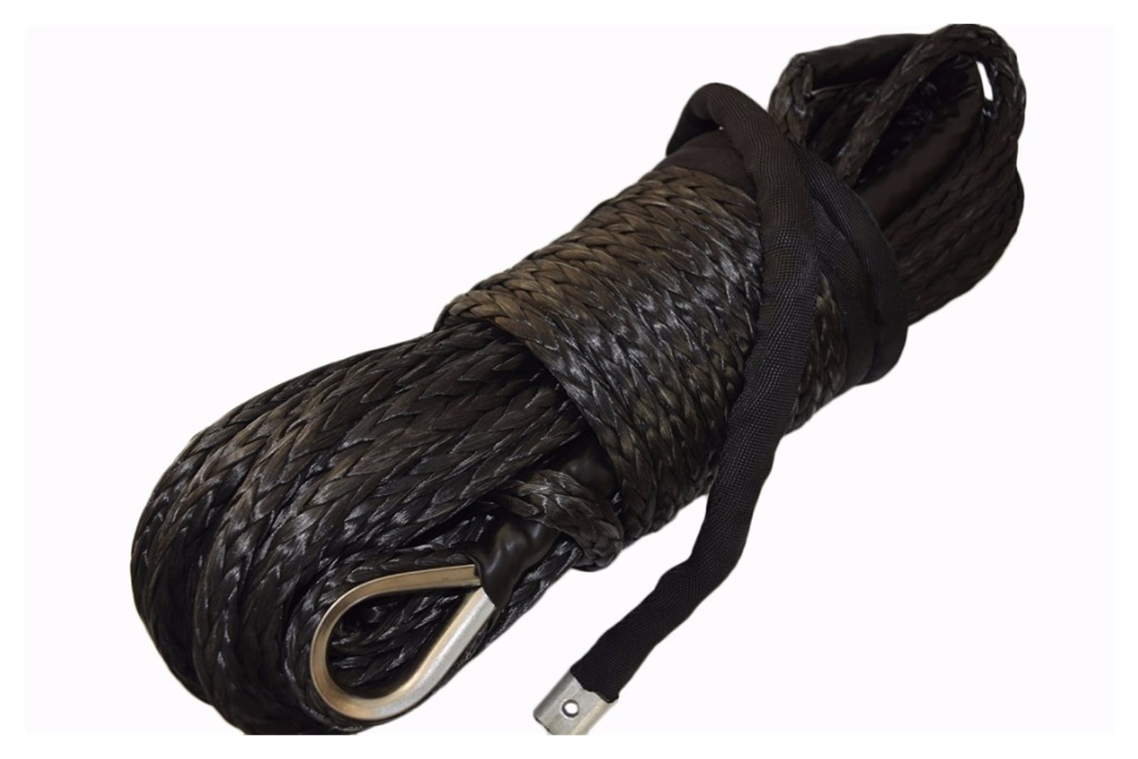Black 12mm*30m Synthetic Rope,Winch Rope 12mm,Rope For ATV Winch ...