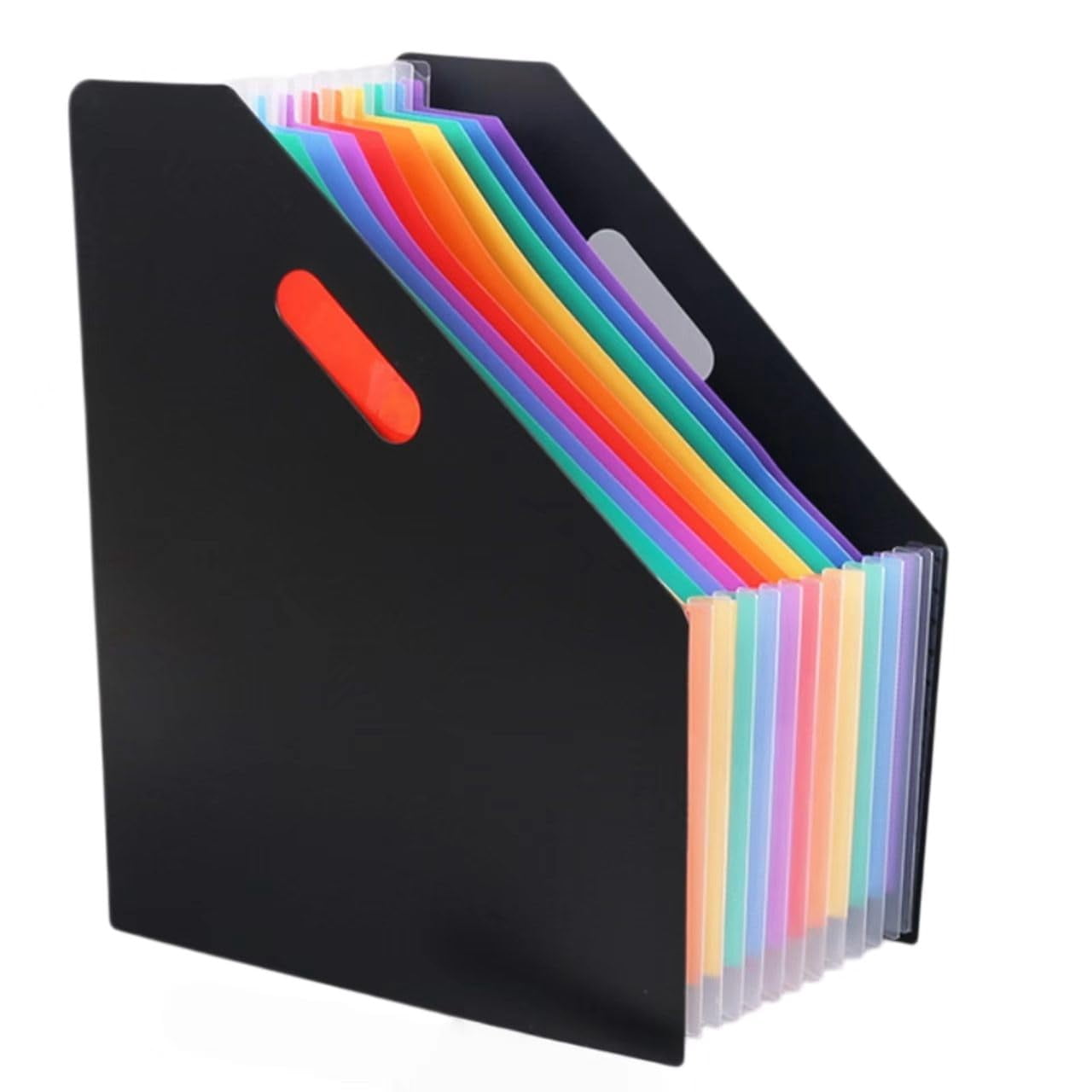 Black 13 Pockets Accordion File Organizer Desk Organizer Vertical ...