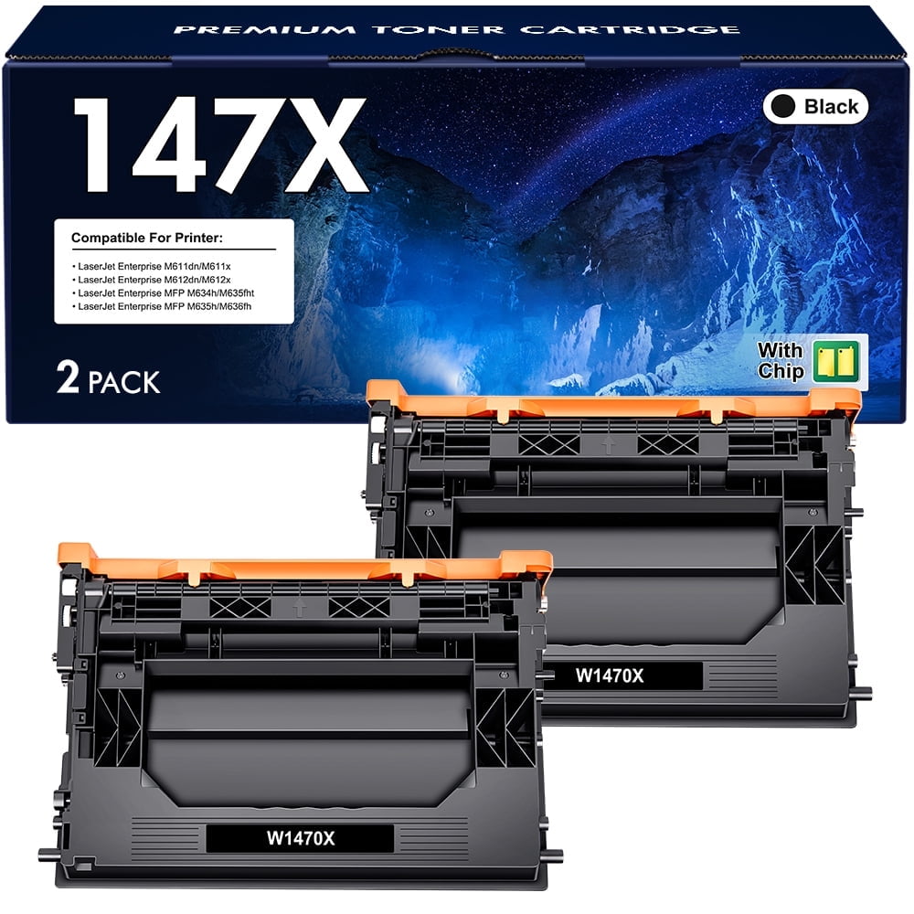 Black 147X Toner Cartridge With Chip Compatible for HP 147A 147X W1470A ...