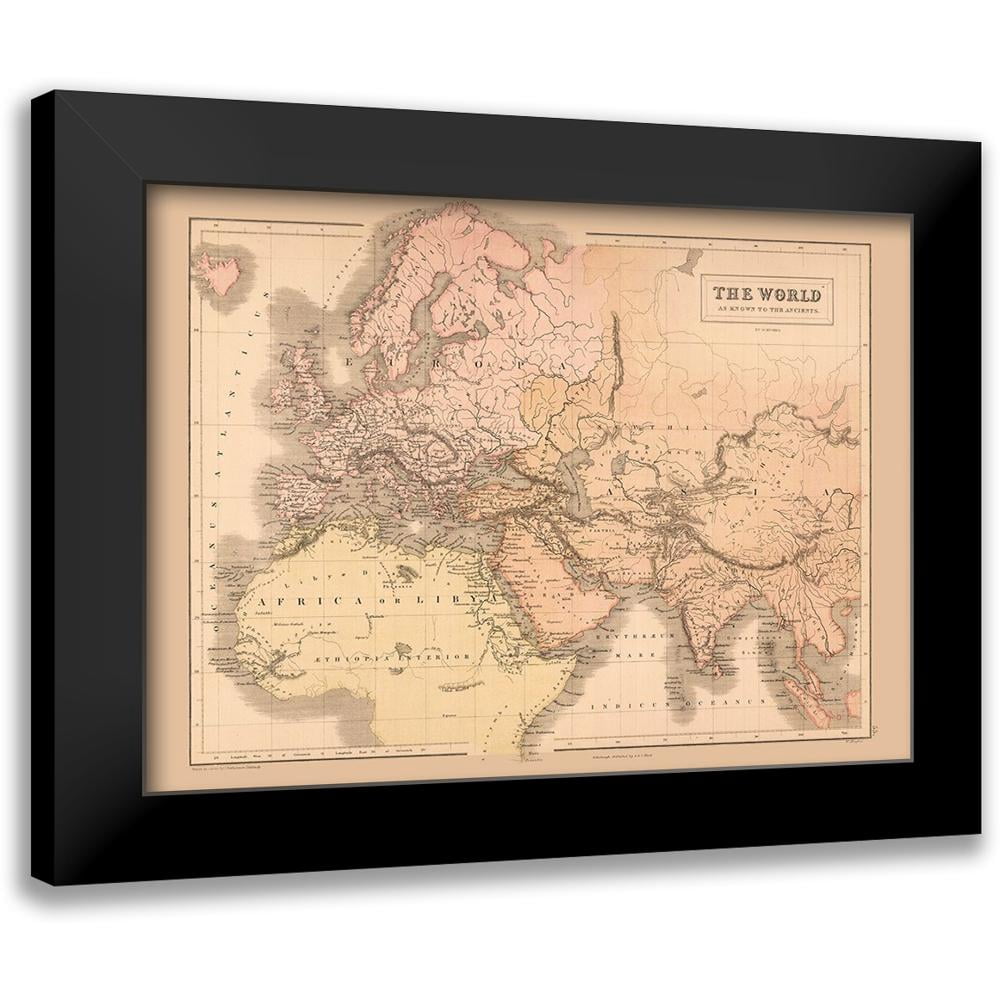 Black 14x11 Black Modern Framed Museum Art Print Titled - Ancient ...