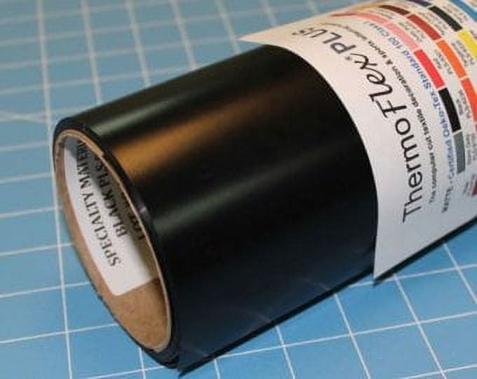 Black 15" x 15' (feet) ThermoFlex Plus Heat Transfer Vinyl, HTV ...