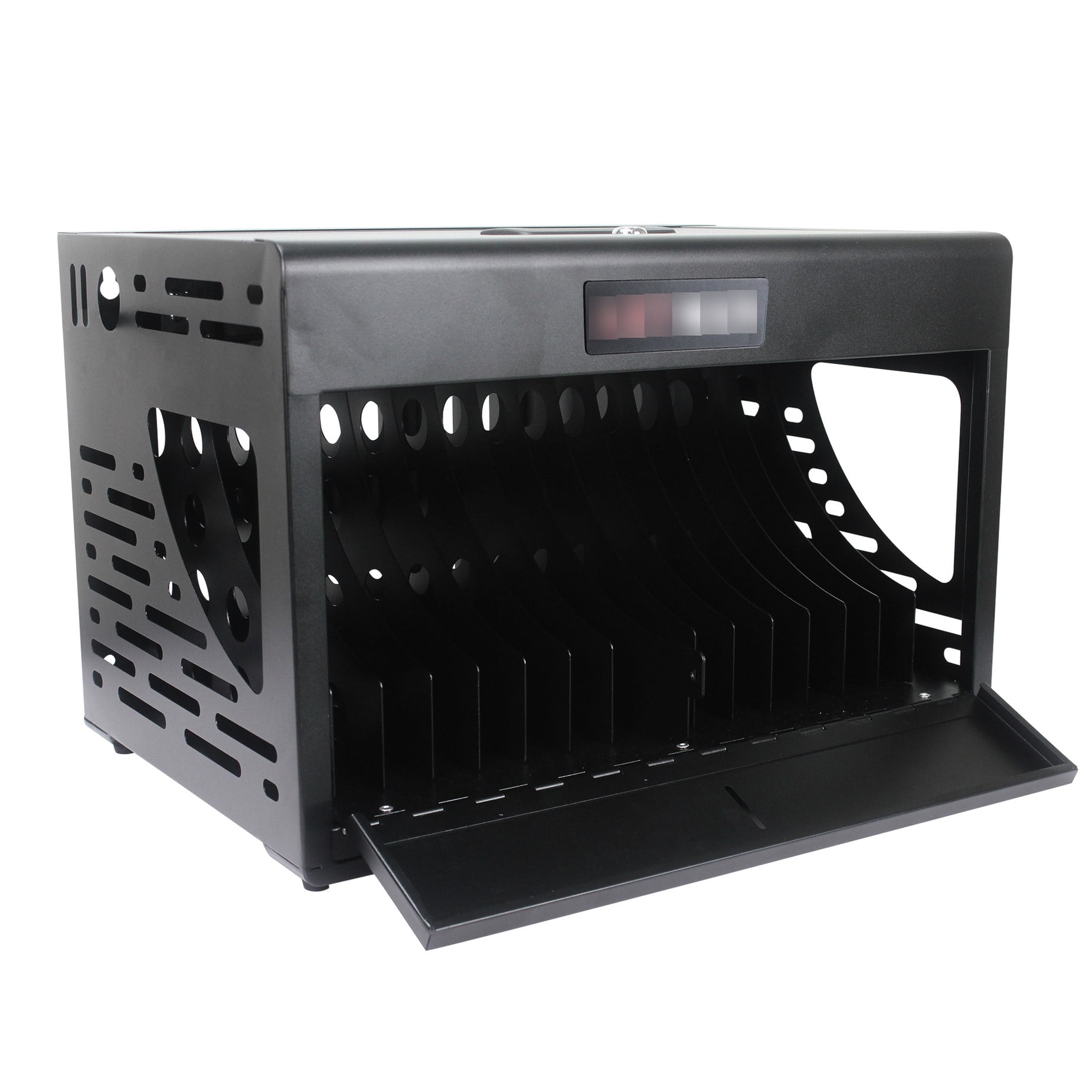 Black 16-Bay Charging Cabinet for Laptop Charge Multiple Devices ...