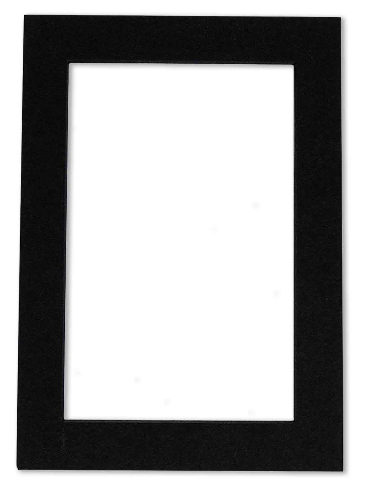 Black 16x20 Picture Frame Mat with Black Core for 13x19 Pictures - Fits ...