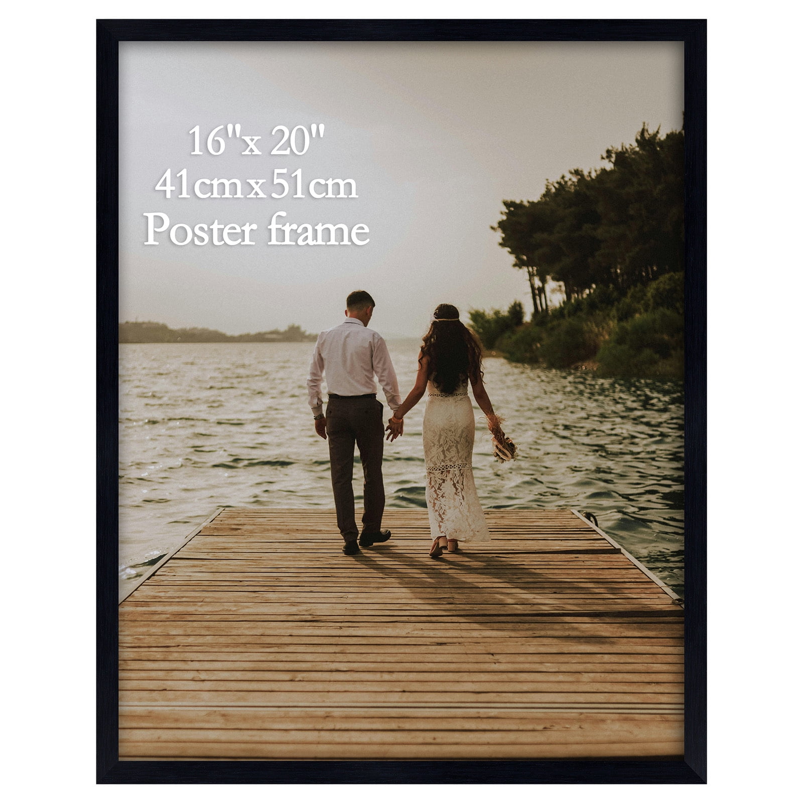 Black 16x20 Poster Frame, Large 16 x 20 Picture Frames for Wall ...