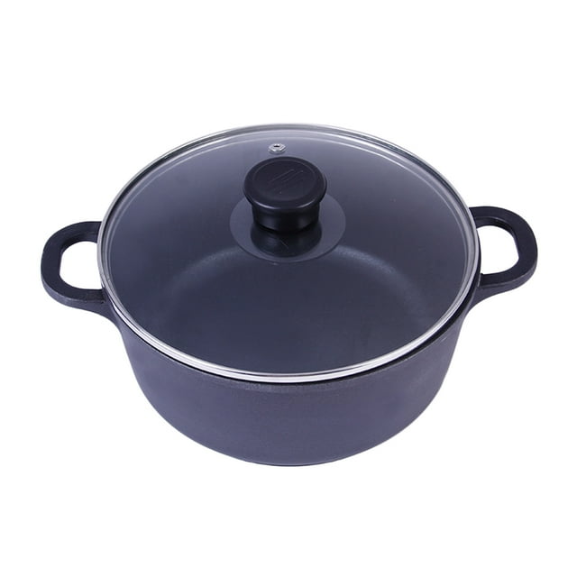 Black 18cm Delicate Cooking Pot Multi-function Aluminum Noodle Pot Two ...