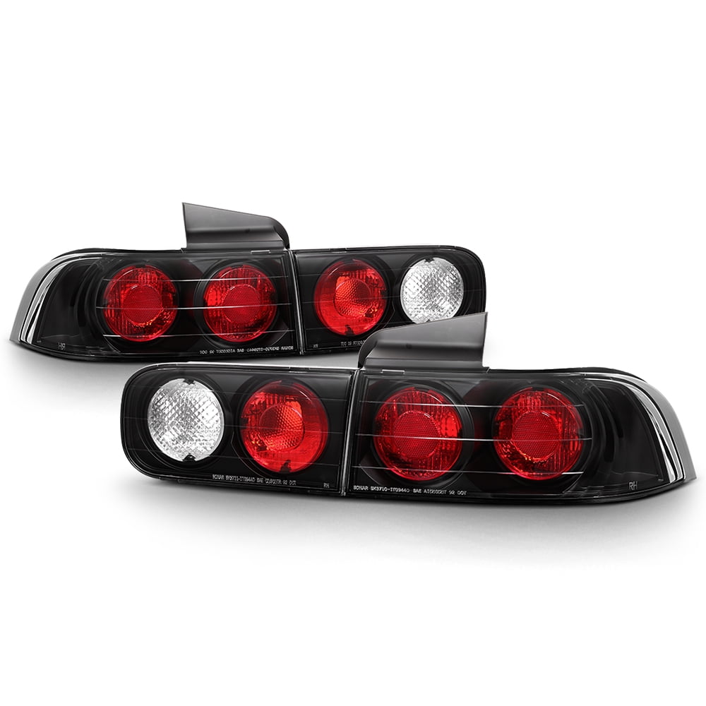 Black 1994-2001 Acura Integra 4Dr Sedan Tail Lights Brake Lamps 94-01 ...