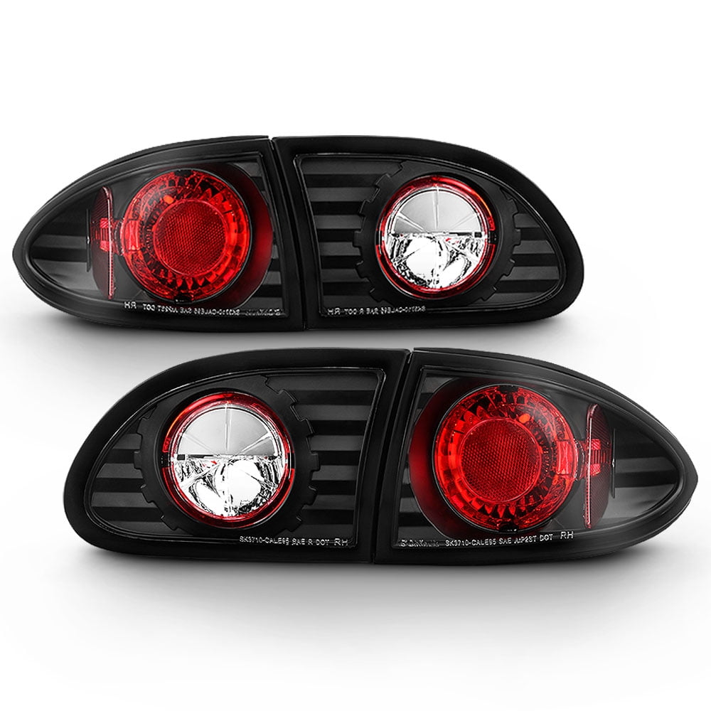 Blk 1995-2002 Chevy Cavalier Replacement Rear Tail Lights Brake Lamps ...