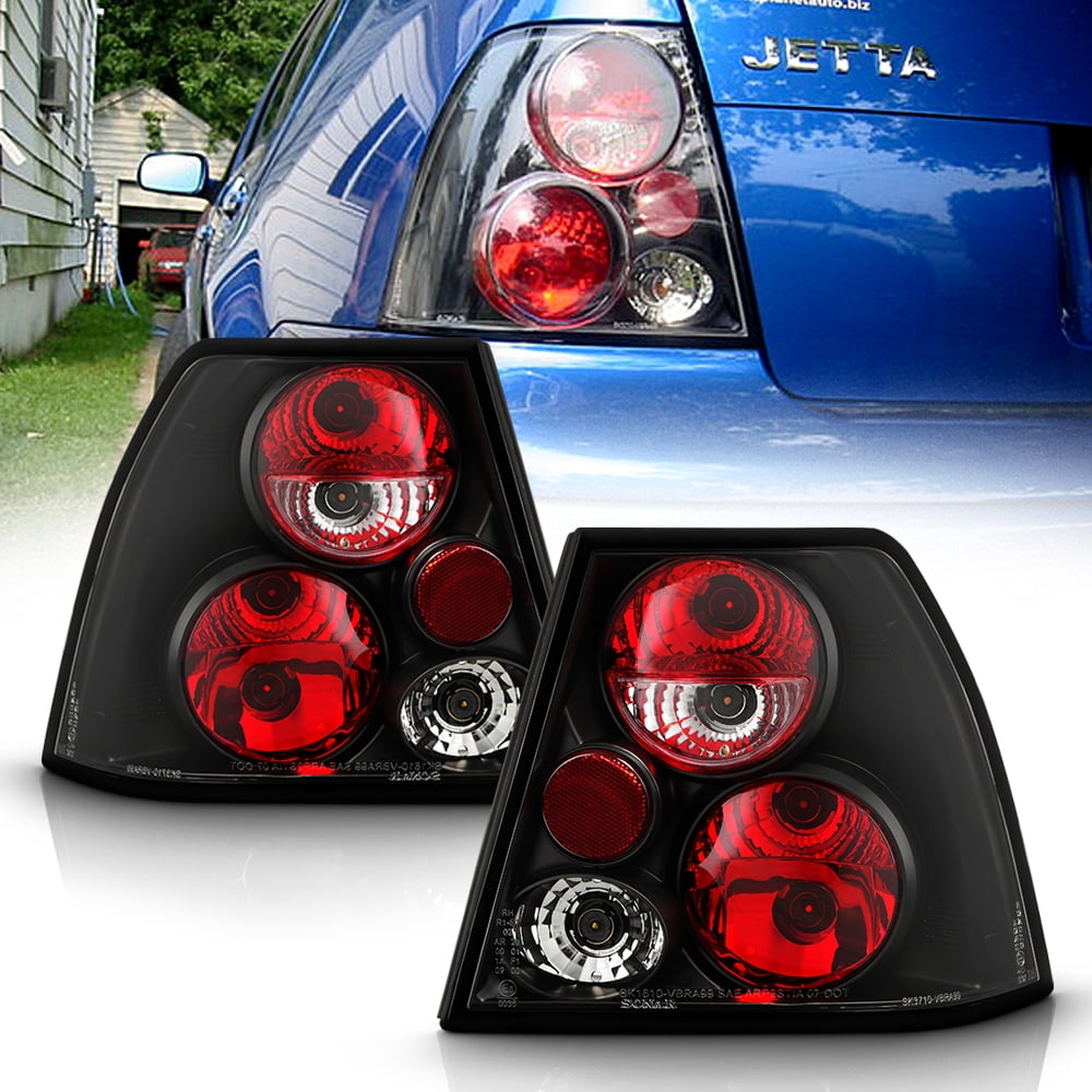 Black 1999-2005 VW Jetta MK4 Rear Tail Lights Lamps Left+Right ...