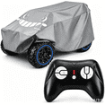 Black 2.4GHz Bluetooth Remote Control and Gray Patterned Car Cover, Two ...