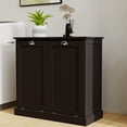 Black 2-Compartment Tilt-Out Laundry Sorter Cabinet - Generic - Walmart.com