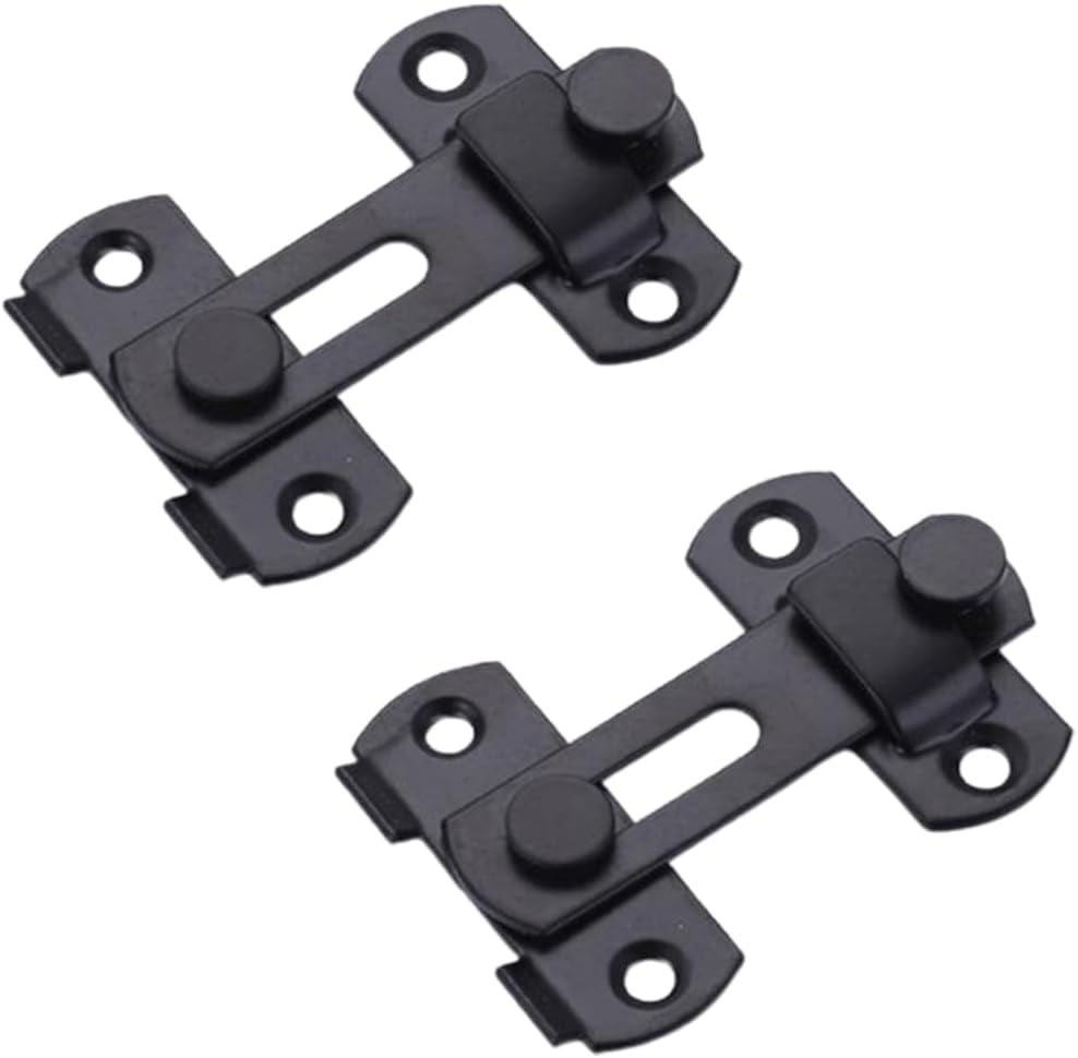 Black 2 Pack Small Stainless Steel Door Lock Flip Lock Safety Door Bolt ... Black 2 Pack Small Stainless Steel Door Lock Flip Lock Safety Door Bolt ...