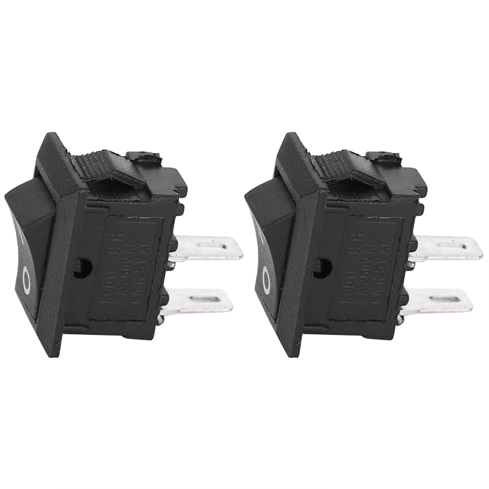 Black 2-Pin Switch Rocker On Off 2-Position KCD11 Household Appliances ...