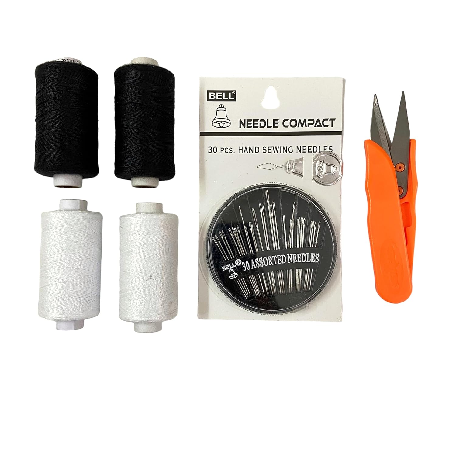 Black 2 Reel White 2reel Needle Set Cutter 1 Piece Combo - Walmart.com