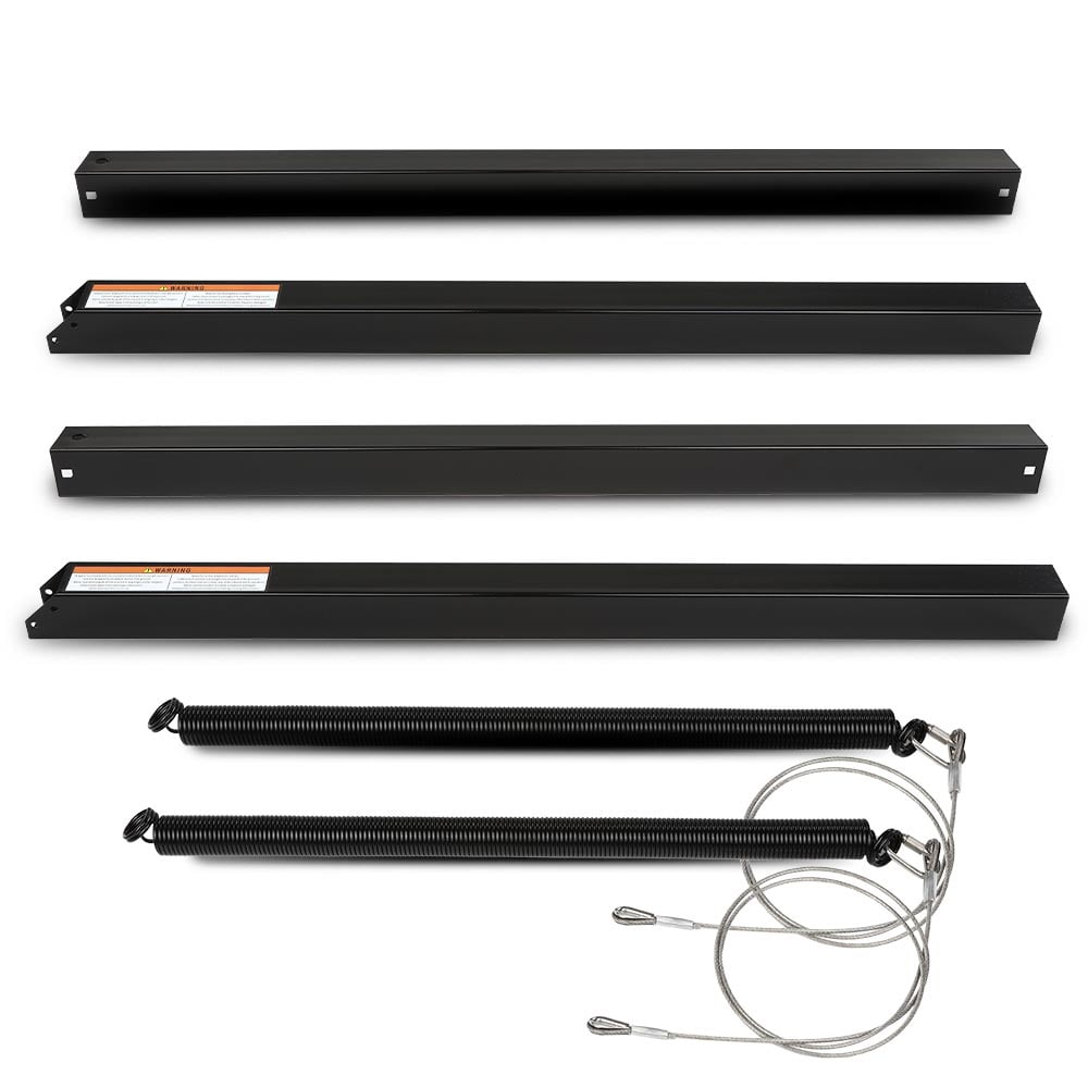 Black 2 Sided Tailgate Utility Trailer Gate & Ramp Lift Assist System ...