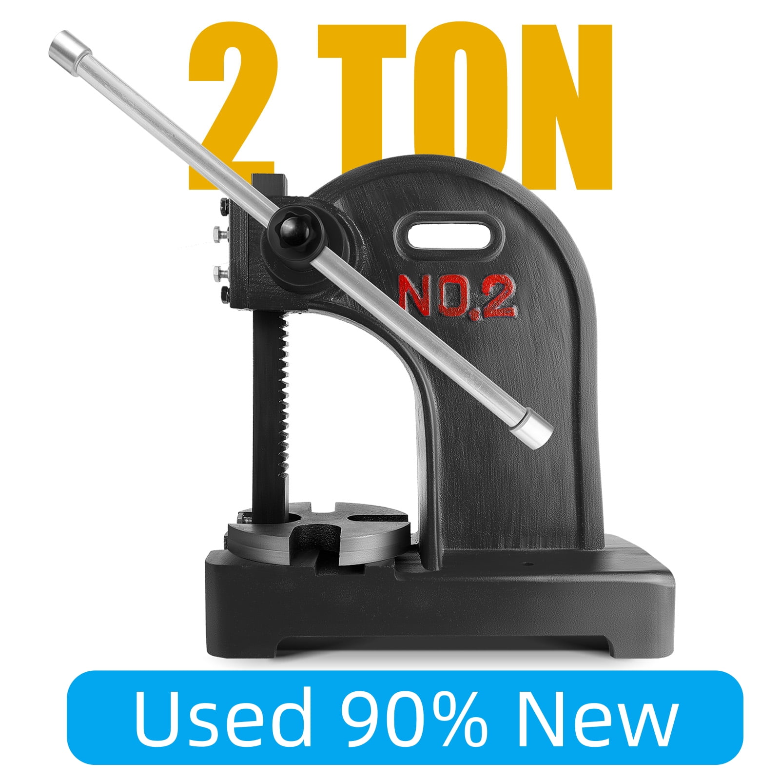 Black 2 Ton Desktop Manual Lever Press,57 Lbs Cast Iron Heavy-duty ...