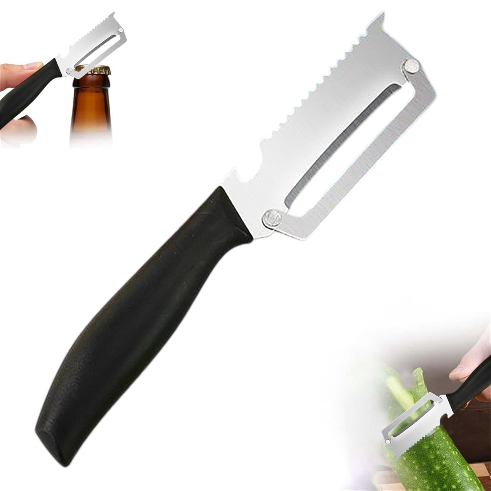Black 2 in 1 Multi functional Peeler – Vegetable Peeler with Wooden ...