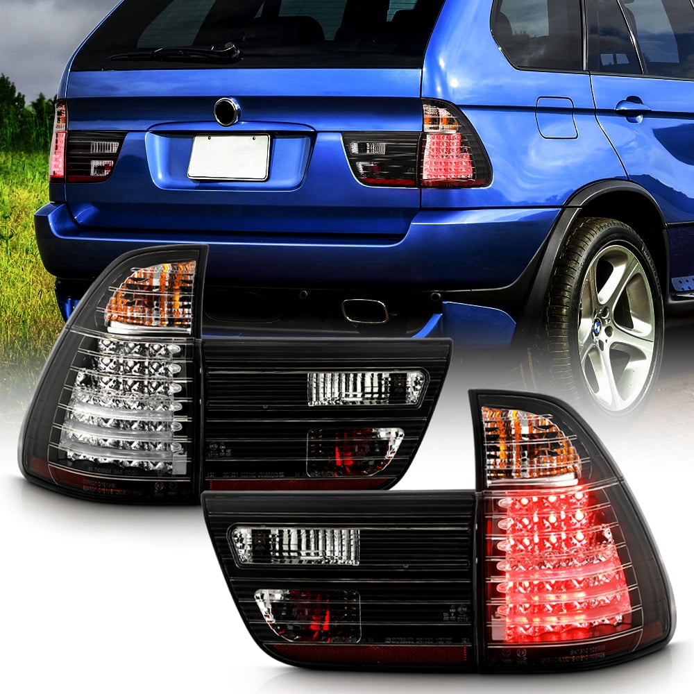 Black 2000-2006 BMW X5 E53 Lumileds LED Tail Lights Signal Lamps Pair ...