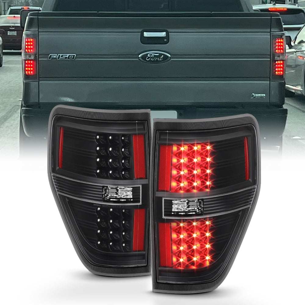 Black 2009-2014 Ford F150 F-150 LED Tail Lights Brake Lamps Left+Right ...
