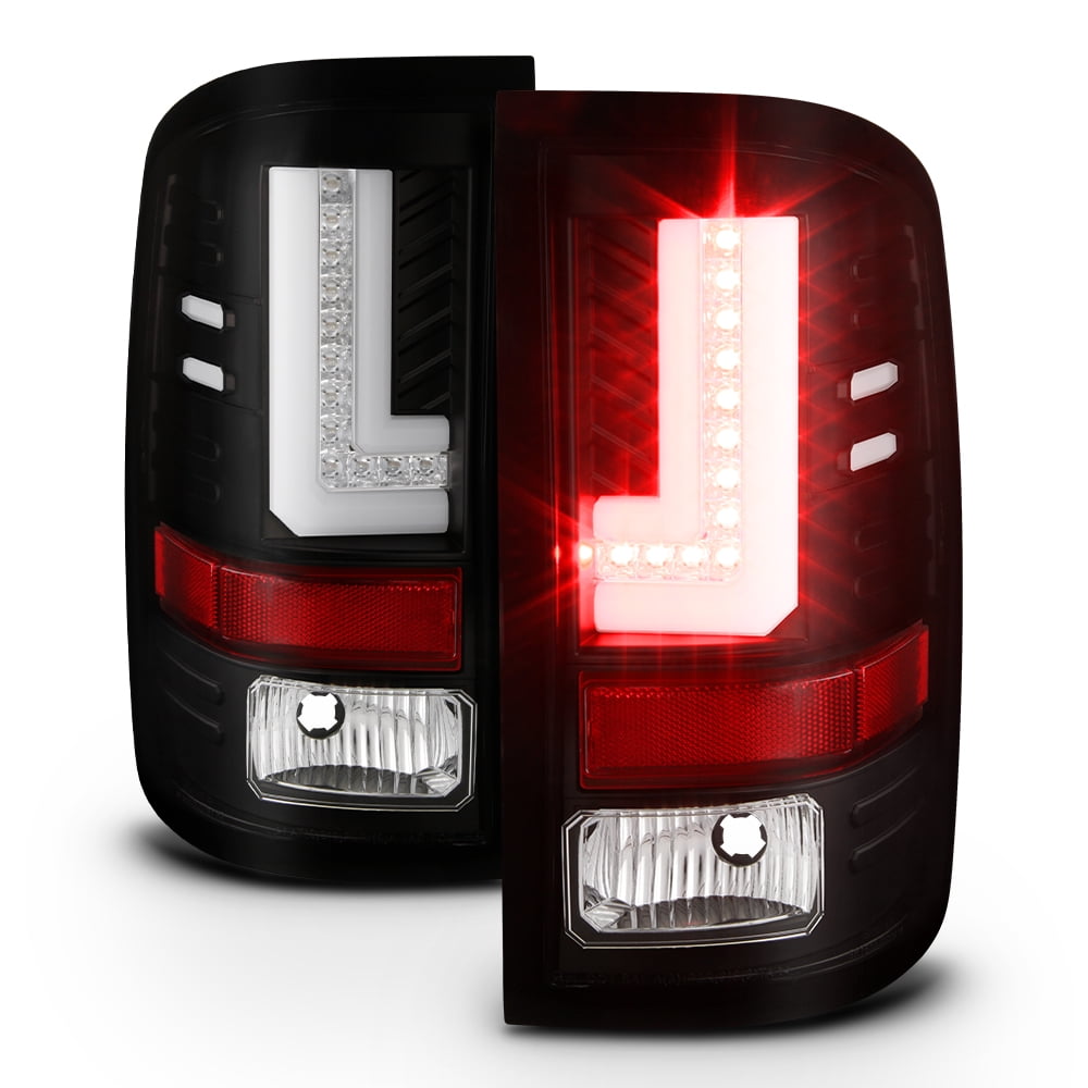 Black 2016-2018 GMC Sierra 1500 SLT/Denali LED Model Light Bar Tail ...